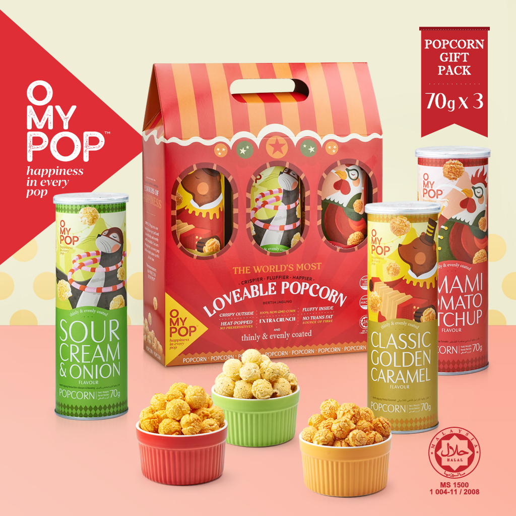 OMYPOP Popcorn Gift Pack | Shopee Malaysia