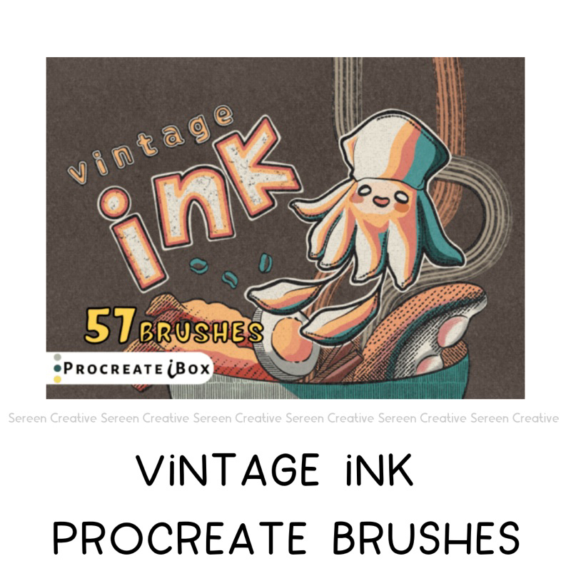 P678 Vintage Ink Comic Procreate Brushes (Vintage comic brushes ...
