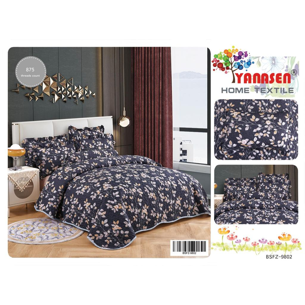 Premium Cadar Patchwork Set (6IN1) Tilam Katil Queen/King Size ...