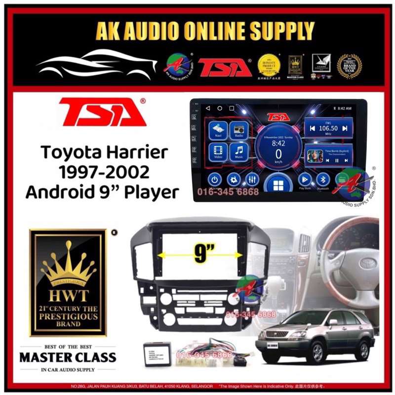 [ MTK 2+32GB ] TSA Toyota Harrier 1997 1998 - 2002 With Canbus Android ...