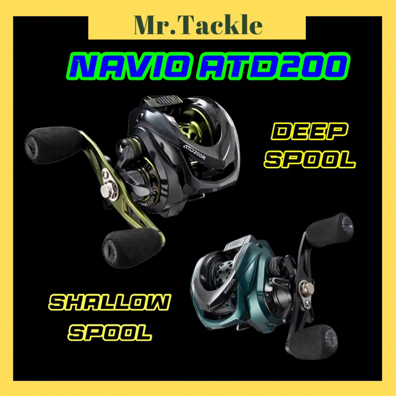 【MR.T】 NAVION ATD200 Mesin BC Reel Baitcasting Fishing Reel 7:2:1 ...