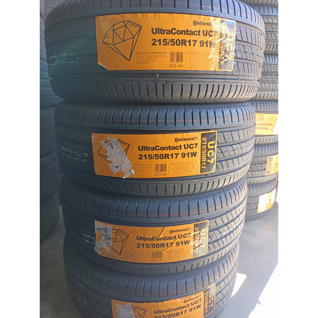 215/50R17 Continental UltraContact UC7 Tayar Tyre Tire | Shopee Malaysia