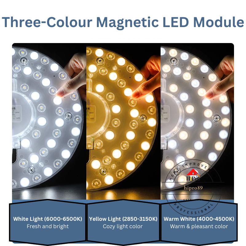 36W LED Magnetic Round or Square LED Module Ceiling Light Lamp ...