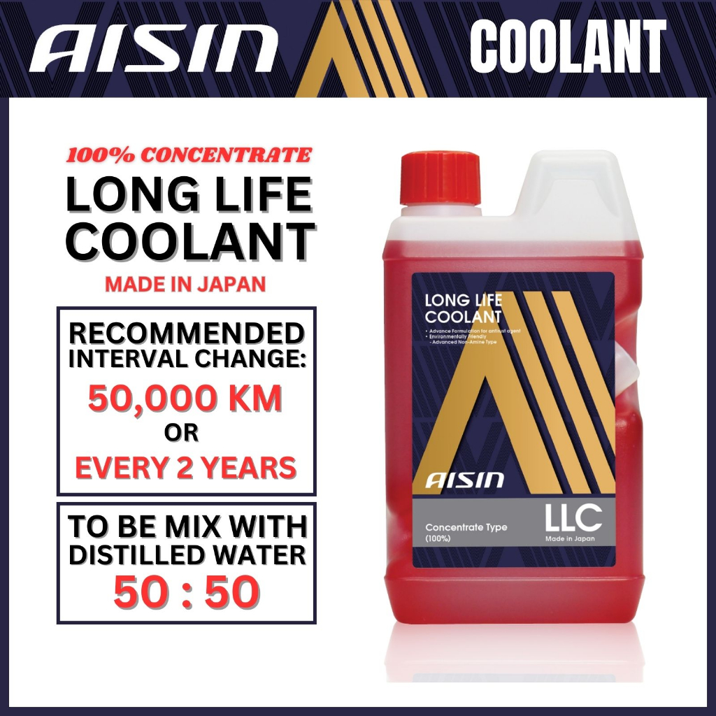 Aisin Long Life Coolant (100% Concentrate) - Red (1-Litre) | Shopee ...
