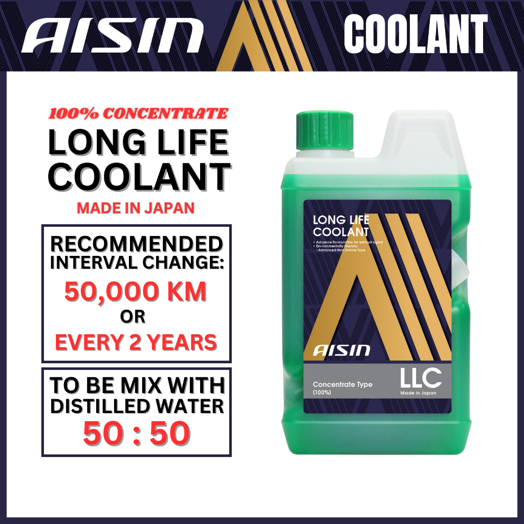 Aisin Long Life Coolant (100% Concentrate) - Green (1-Litre) | Shopee Malaysia