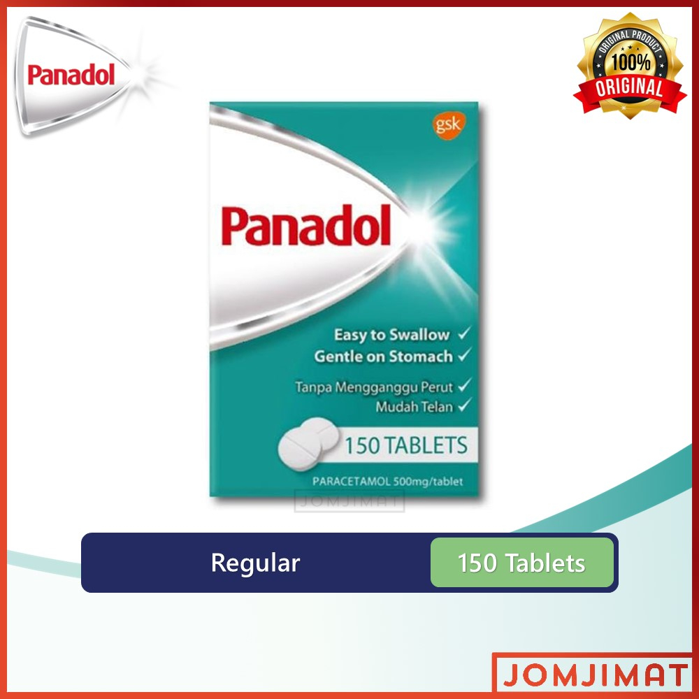 Panadol Regular Tablets For Paracetamol 500mg 150's tablets/box ...