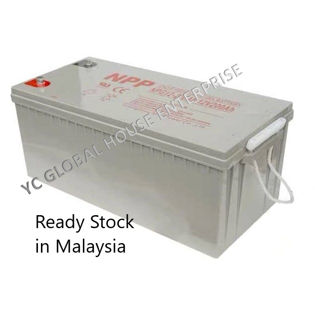 NPP V-Trust 200 Solar Gel type DEEP CYCLE Battery NPG12-200AH 12V ...