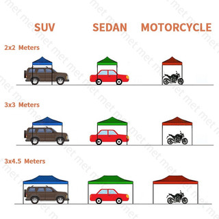 Khemah 10x10 Folding Canopy Tent Retractable Kanvas Kanopi Night Market ...