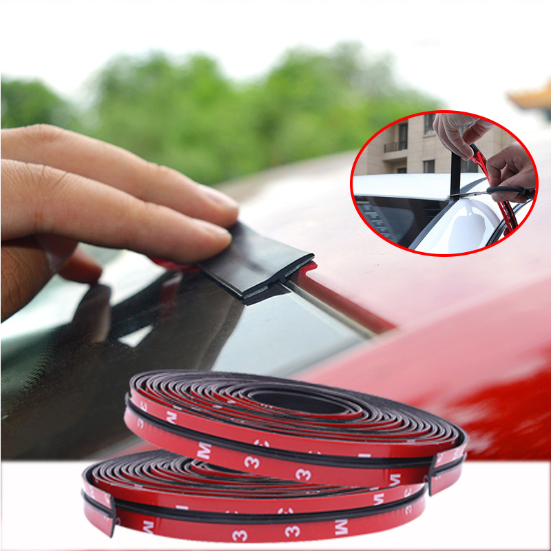 Car Roof Rubber Seal Lining Strip Windscreen Door Gap Grip Edge Sealing ...