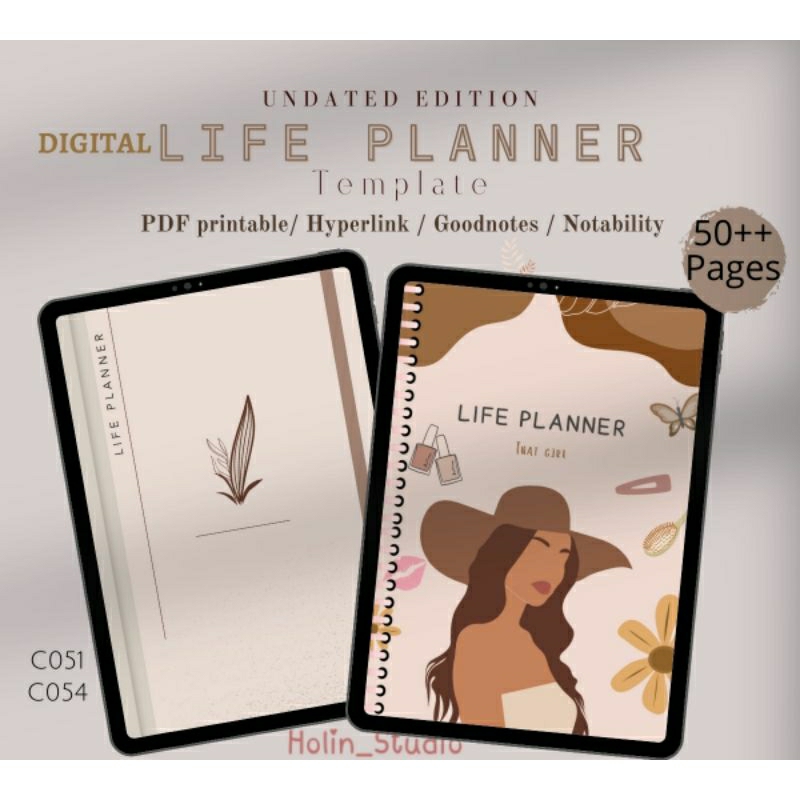 HYPERLINKED | Goodnotes Notability | Printable | Life planners UNDATED ...