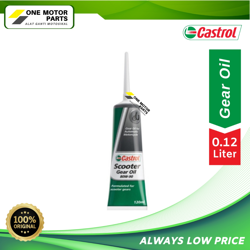 Scooter Gear Oil 80W-90 Minyak Gear Skuter 100% Original Castrol 120ml ...
