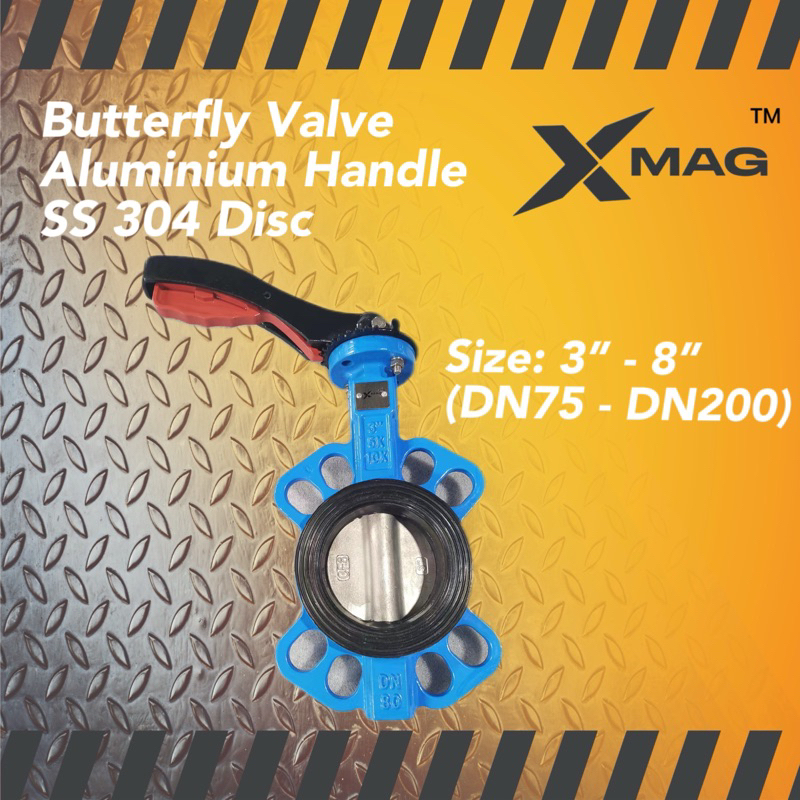 BUTTERFLY VALVE (X MAG) 3”- 8” (75MM - 200MM) | Shopee Malaysia