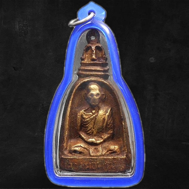 REAL ANTIQUE PHRA LP PROM GOLDEN MOUTH MONK HOLY WORDS YANTRA WEALTH ...