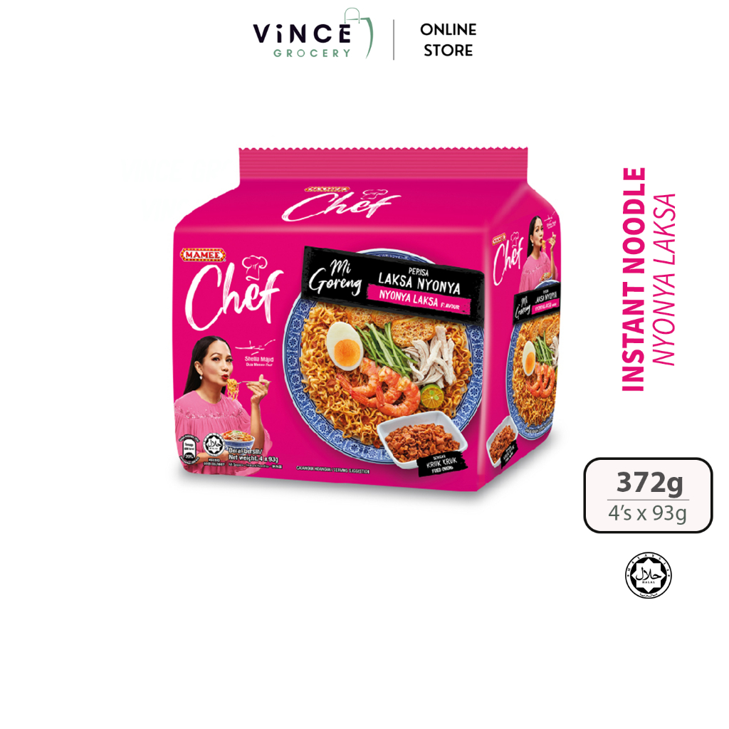 MAMEE CHEF Instant Noodle (Curry Laksa / Tom Yum / Lontong / Spicy ...