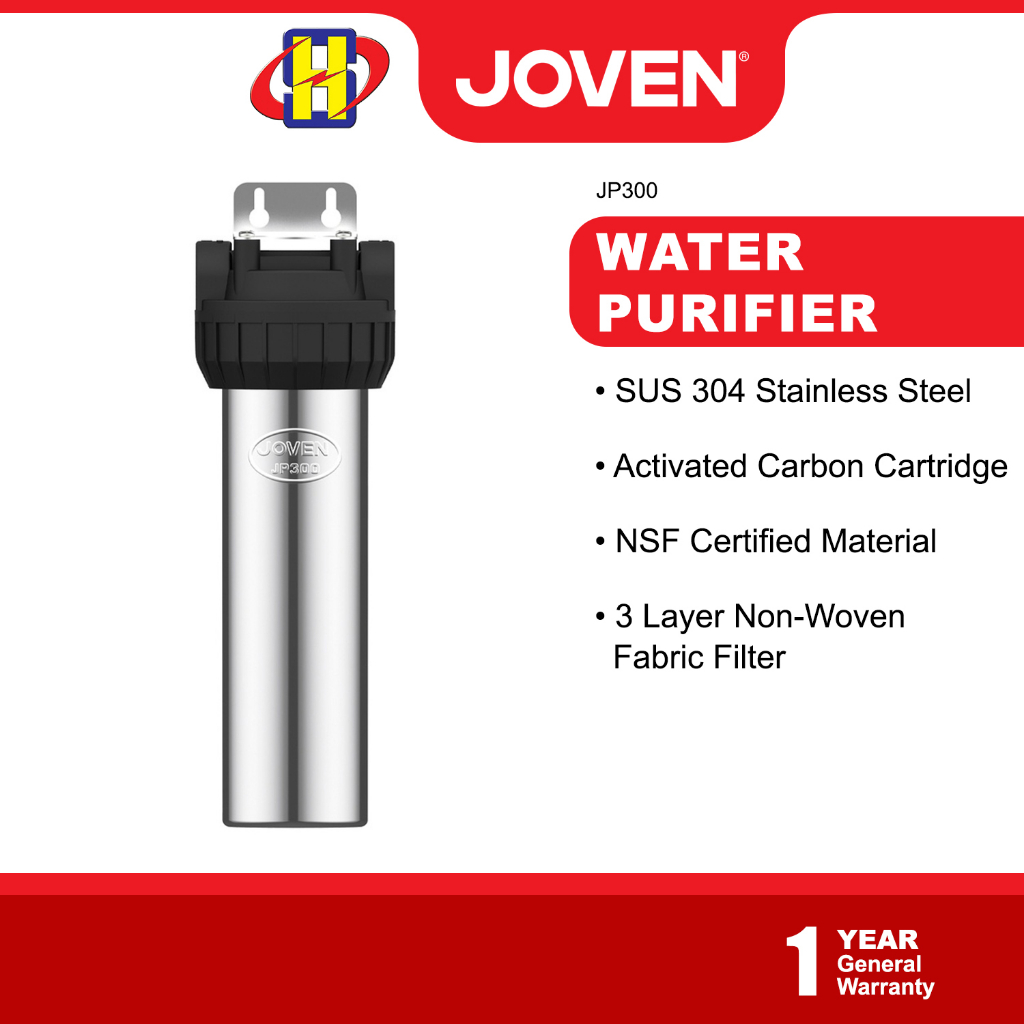 Joven Water Purifier 1-Micron Activated Carbon Block Filter Under-Sink ...