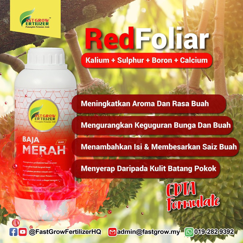 FASTGROW BAJA MERAH [HASIL BUAH BERKUALITI] | Shopee Malaysia