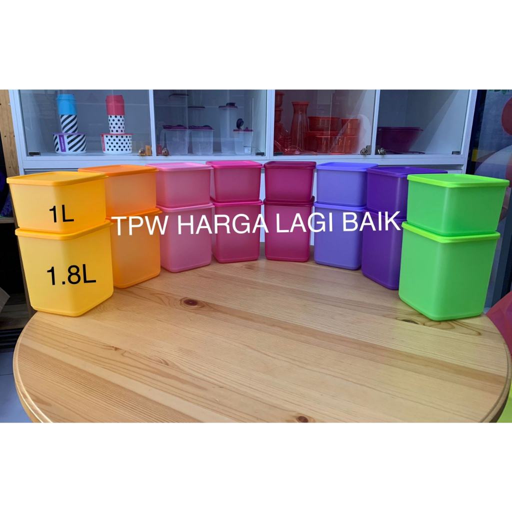 Tupperware Tropical Fiesta 1L n 1.8L (2pcs/set) / Air Tight, Kedap ...