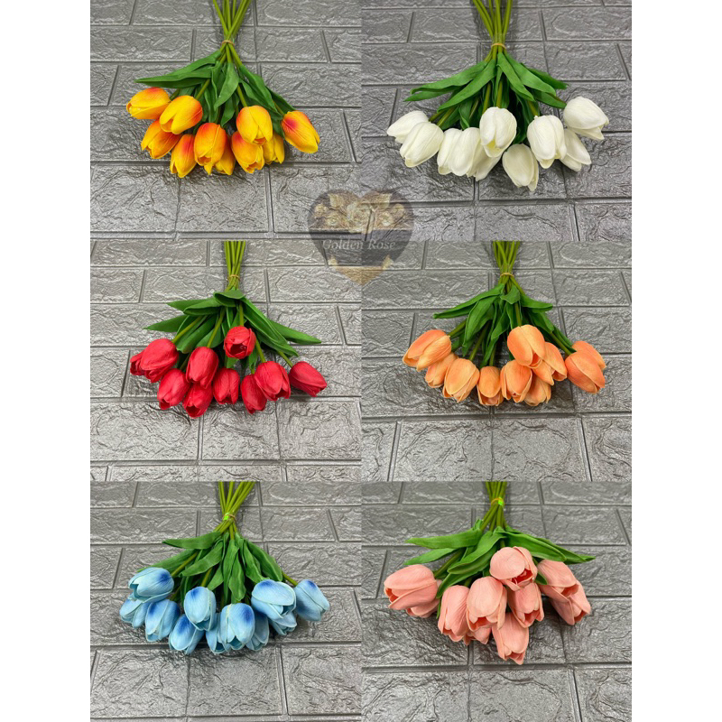 🇲🇾Bunga Tulip Latex Bunga Tangan Tulip Flower x 10 Flower | Shopee Malaysia