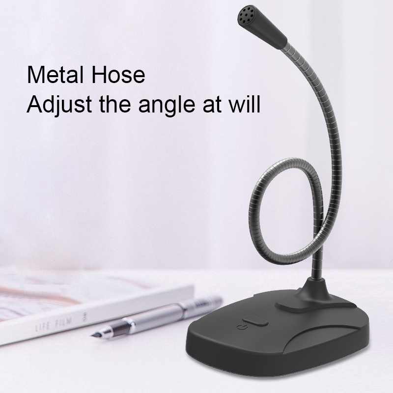 Mini USB Desktop Microphone 3.5mm Microphone PC Computer Mic Studio ...