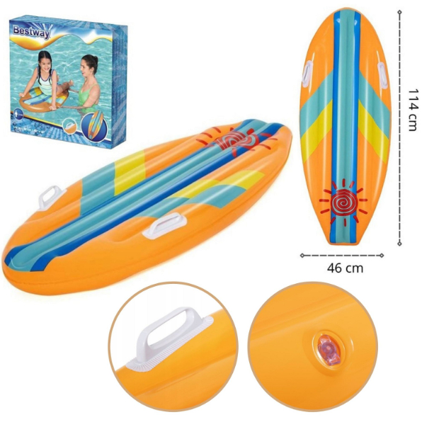 BESTWAY 42046 Papan Luncur Angin Kanak-Kanak – Inflatable Sunny Surf ...