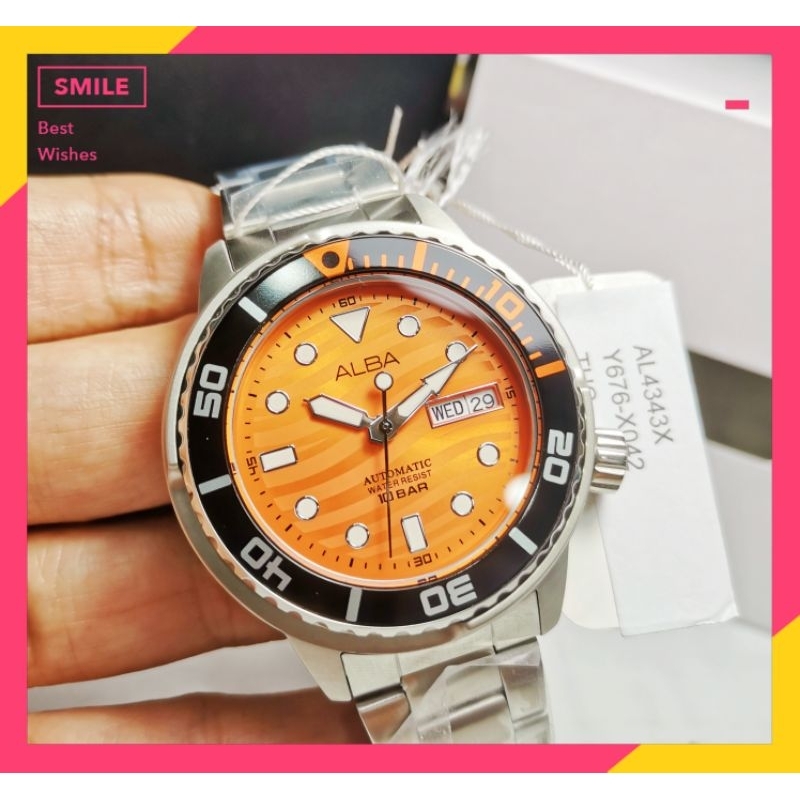 Jam Alba Tuna Automatic Men Watch AL4343X | Shopee Malaysia