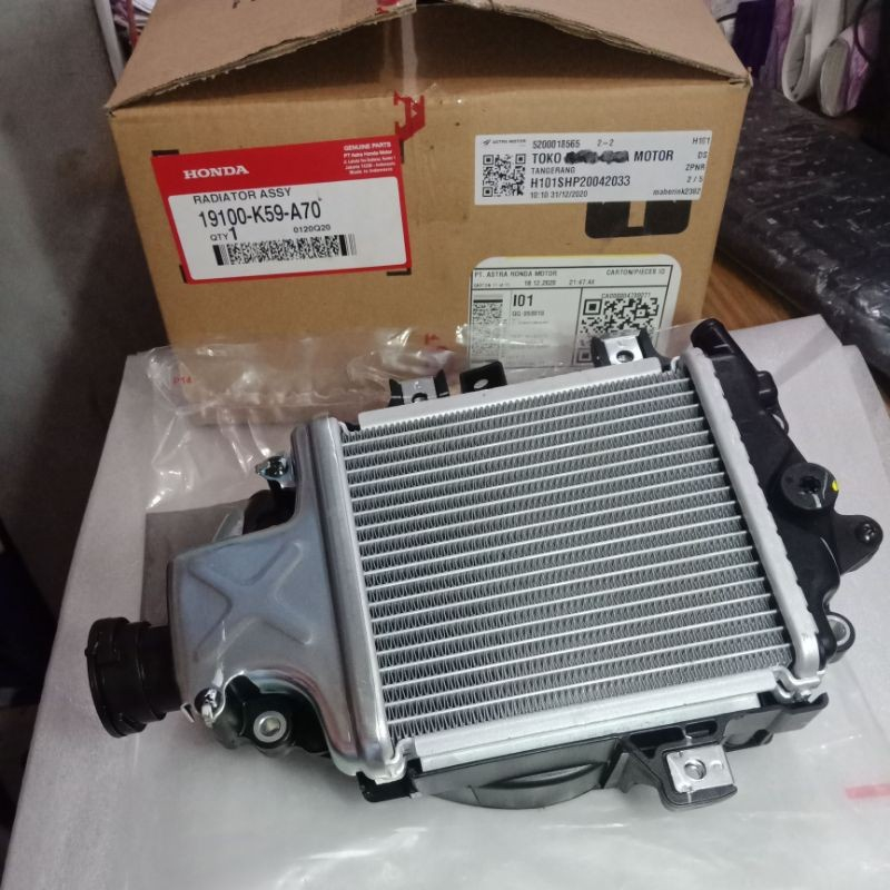 (100% ORIGINAL) VARIO 150 RADIATOR ASSY 19100-K59-A70 // TANGKI AIR ...