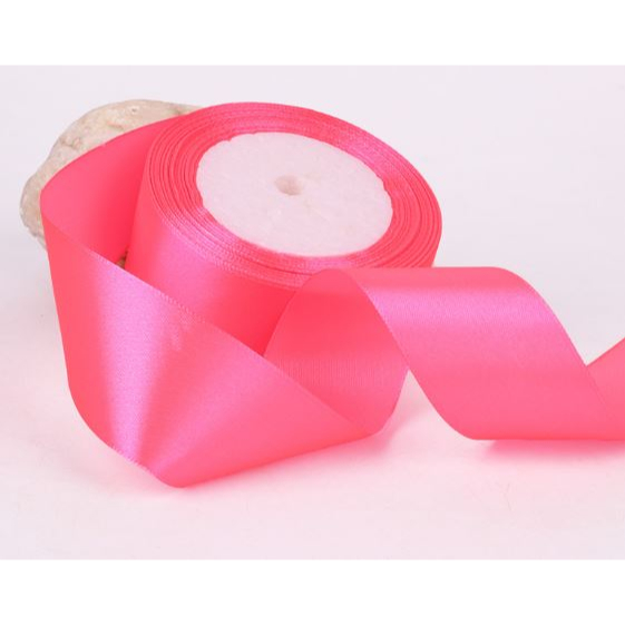 (22M) 4cm Satin Ribbon Reben Riben Flower Ribbon Bunga Hadiah Hantaran ...