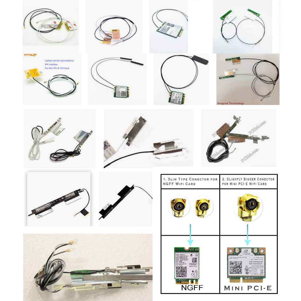 Original Wifi wireless antenna cable for desktop PC laptop mini PCI-e ...