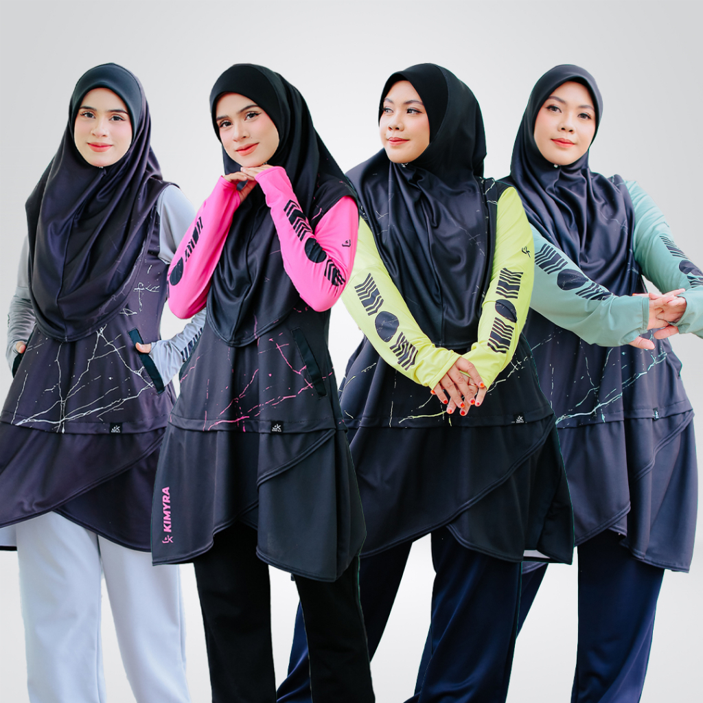 Kimyra Pakej Exclusive - Kimactive Marquina Muslimah Jersey Swimming ...