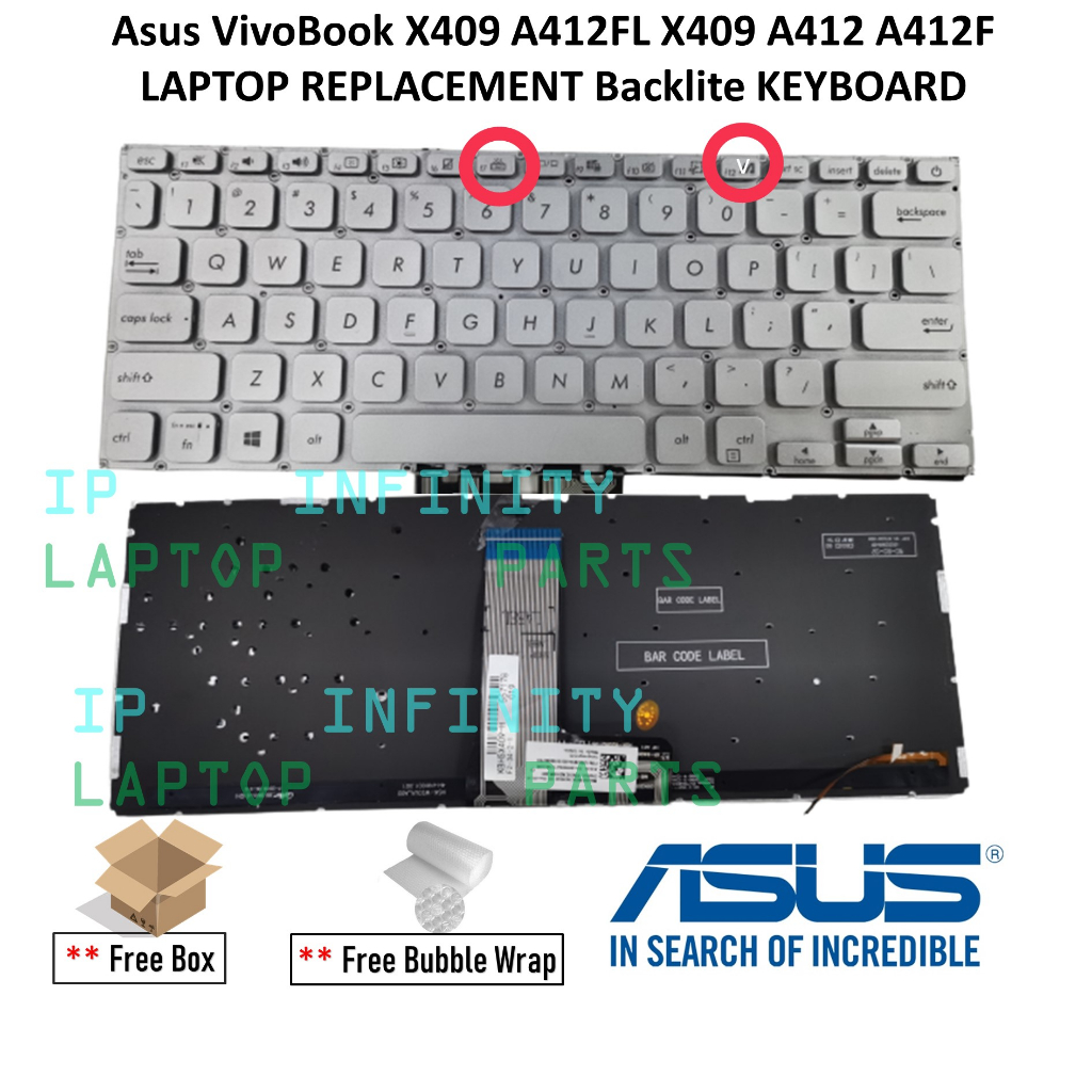 Asus Vivobook S14 X409 A409 A415 A412 A412F A412FL A416M A416J Y4200FB ...