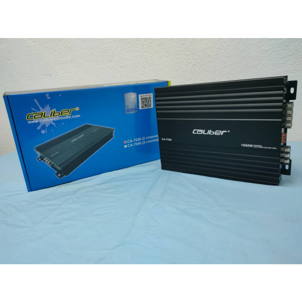 CALIBER CA-7520 2 CHANNEL POWER AMPLIFIER CAR AMP (1800WATTS) | Shopee ...