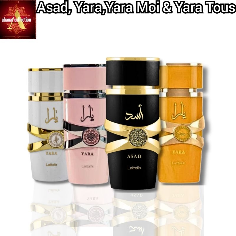 Asad, Yara,Yara Moi & Yara Tous EDP-100ml (3.4Oz) By Lattafa | Shopee ...