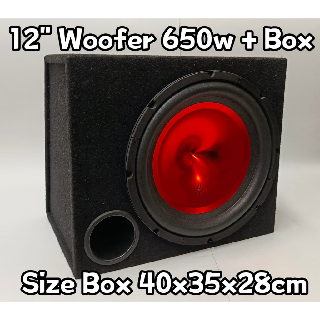 High Power KING Car Audio 12" inch Woofer Maximum Power 600Watts with ...
