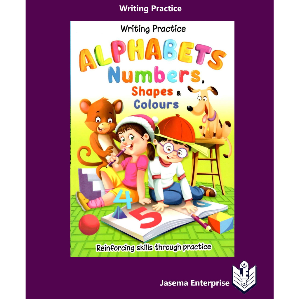 Writing Practice Alphabets Numbers, Shapes & Colours for Preschool ...