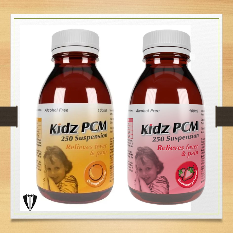 [EXP: 05/2026] KIDZ / KIDS PCM 250MG SUSPENSION 100ML (RELIEVES FEVER ...