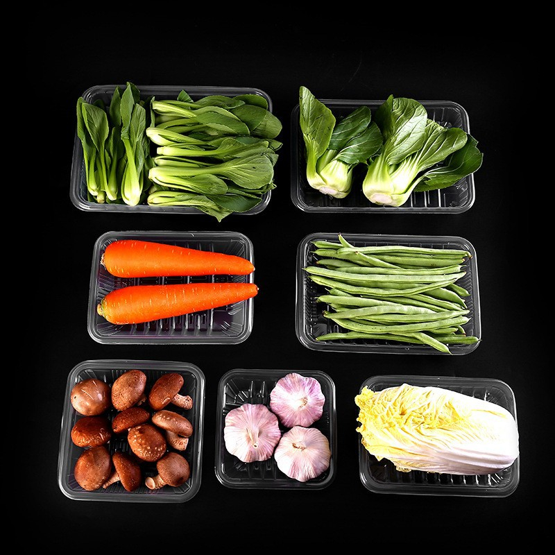 [100pcs] Disposable Open Tray |Vegetable Pakaging Tray|Hyper Pakaging ...