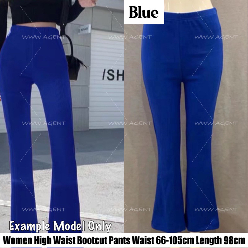 Women High Waist Bootcut Pants Flare Wide Leg Trousers Bell Bottom ...