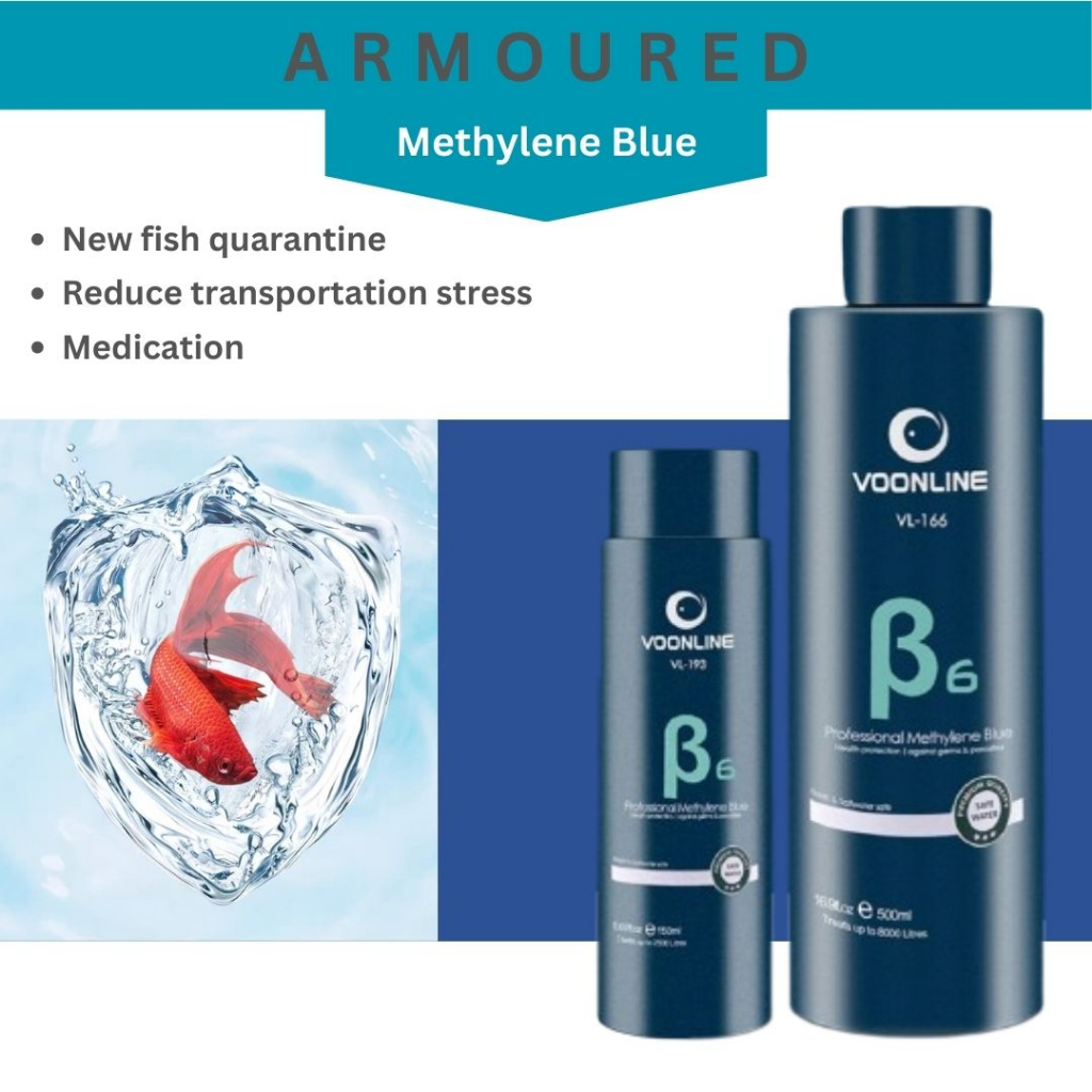 Voonline β6 Methylene Blue Fish Medicine Parasites Water Treatment for ...