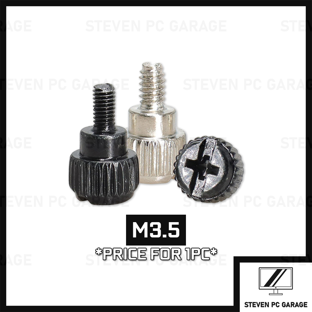 1PCS PC Computer Case Side Panel Metal Alloy Casing Thumb Screws Thumbscrews M3.5 6#32 Thread ...