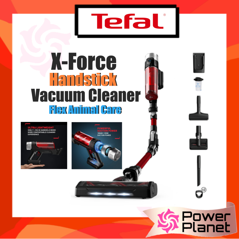 Tefal X-Force TY2079 Flex 9.60 HandStick Vacuum Cleaner Animal Care ...