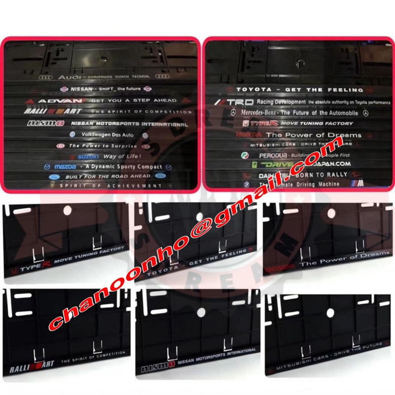 UNIVERSAL CAR LICENSE PLATE FRAME NUMBER PLATE HOLDER WIRA WAJA VIOS ...