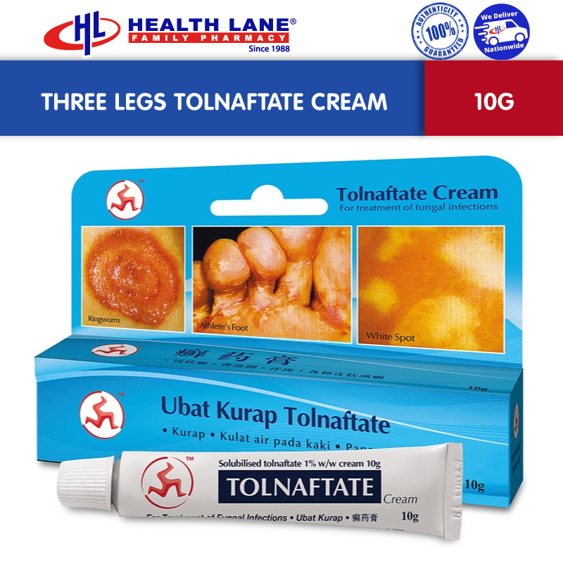 Three Legs Tolnaftate Cream (10g) | Shopee Malaysia