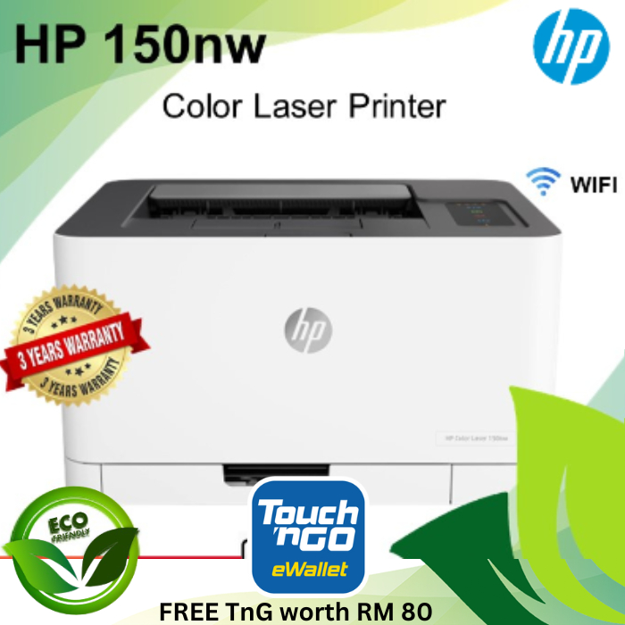 HP 150nw Color Laser Printer -Print/Network/wireless/wireless direct ...