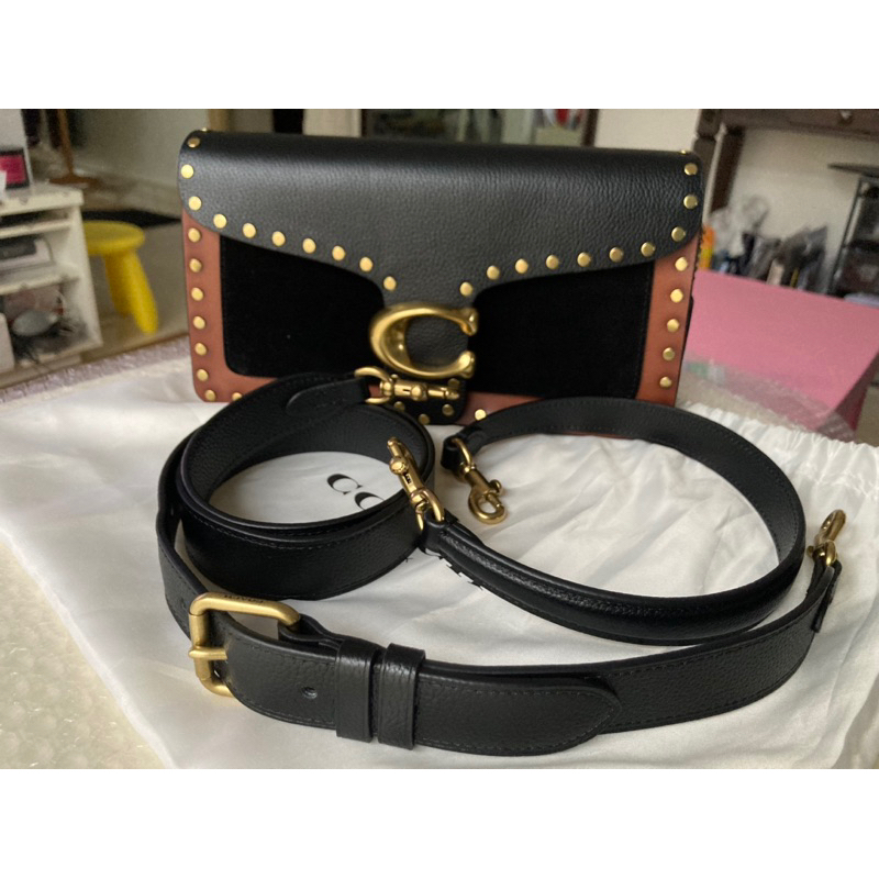 Coach Tabby Shoulder Bag 26 with Rivets Black Multi | Shopee Malaysia