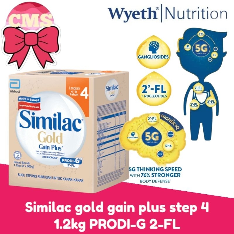 Similac gain plus step 4 prodi-G 1.2kg | Shopee Malaysia