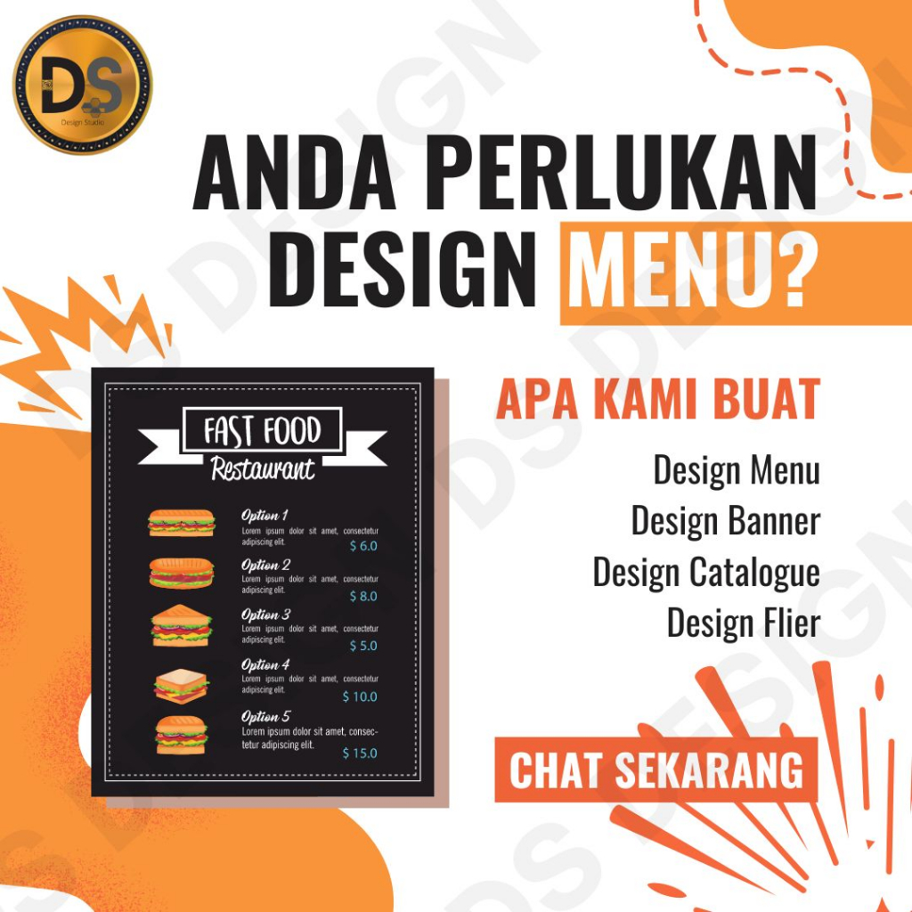 SERVIS DESIGN MENU | MENU DESIGN SERVICE | Shopee Malaysia