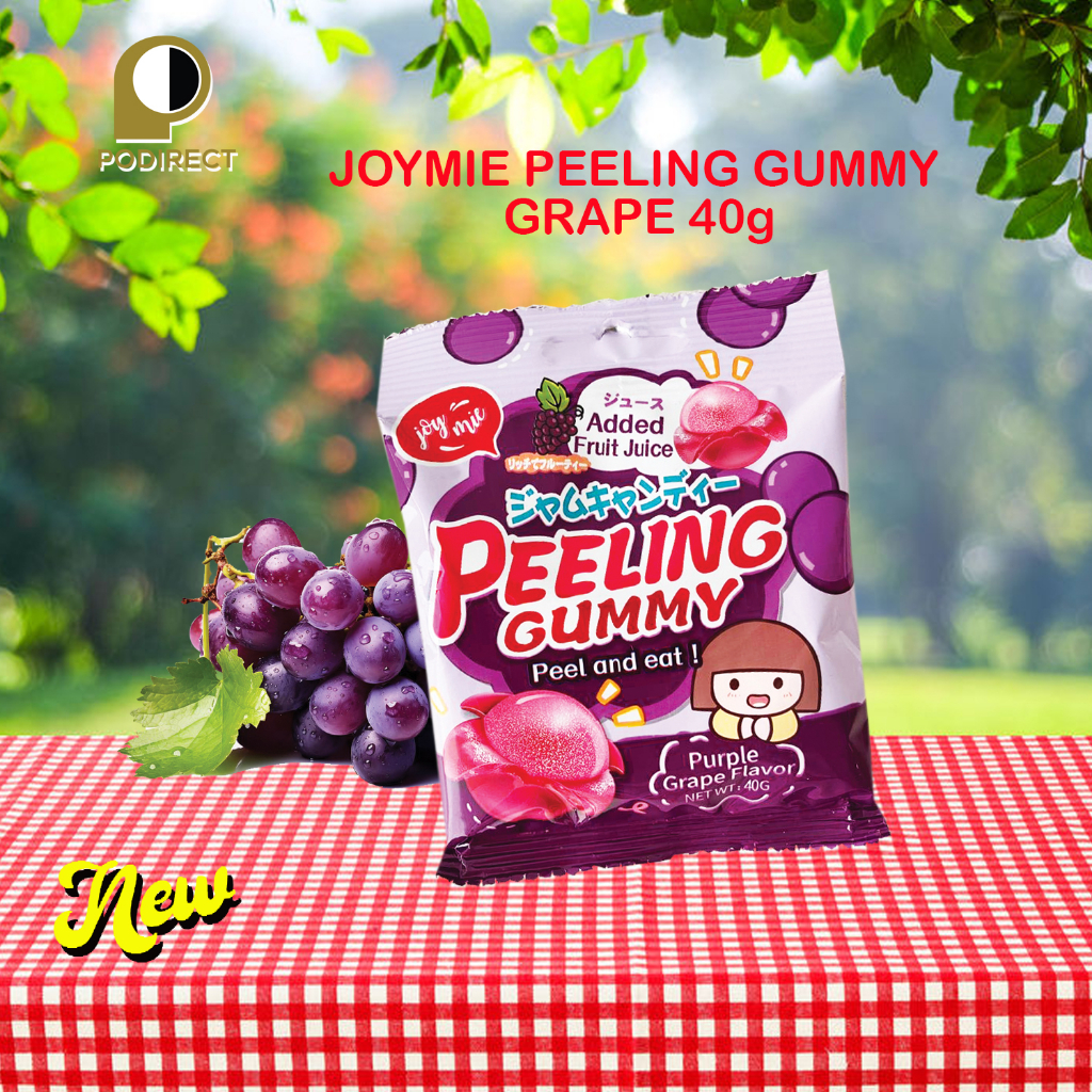 [Stok Sedia][Halal] JOYMIE Gula Gula Getah Berperisa Peeling Gummy 40G ...