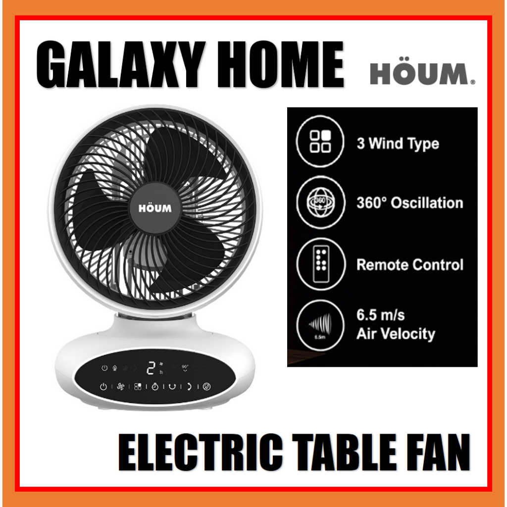 🔥FREE SHIPPING🔥 Houm Air Circulation Fan C6 6" / C8 8" Table Desk Fan ...
