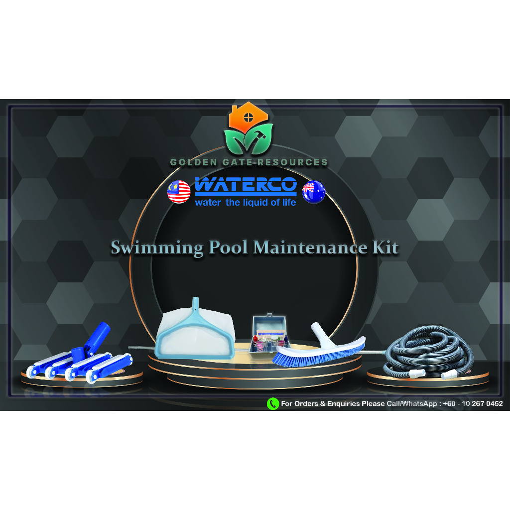 Pool Maintenance Kit WaterCo Australia (Full Set - 6 Items) | Shopee ...