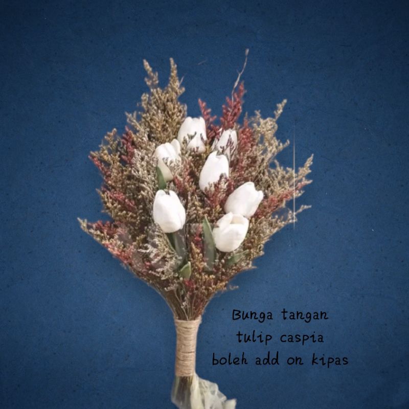 Bunga tangan tulip klasik artificial boleh add on kipas | Shopee Malaysia